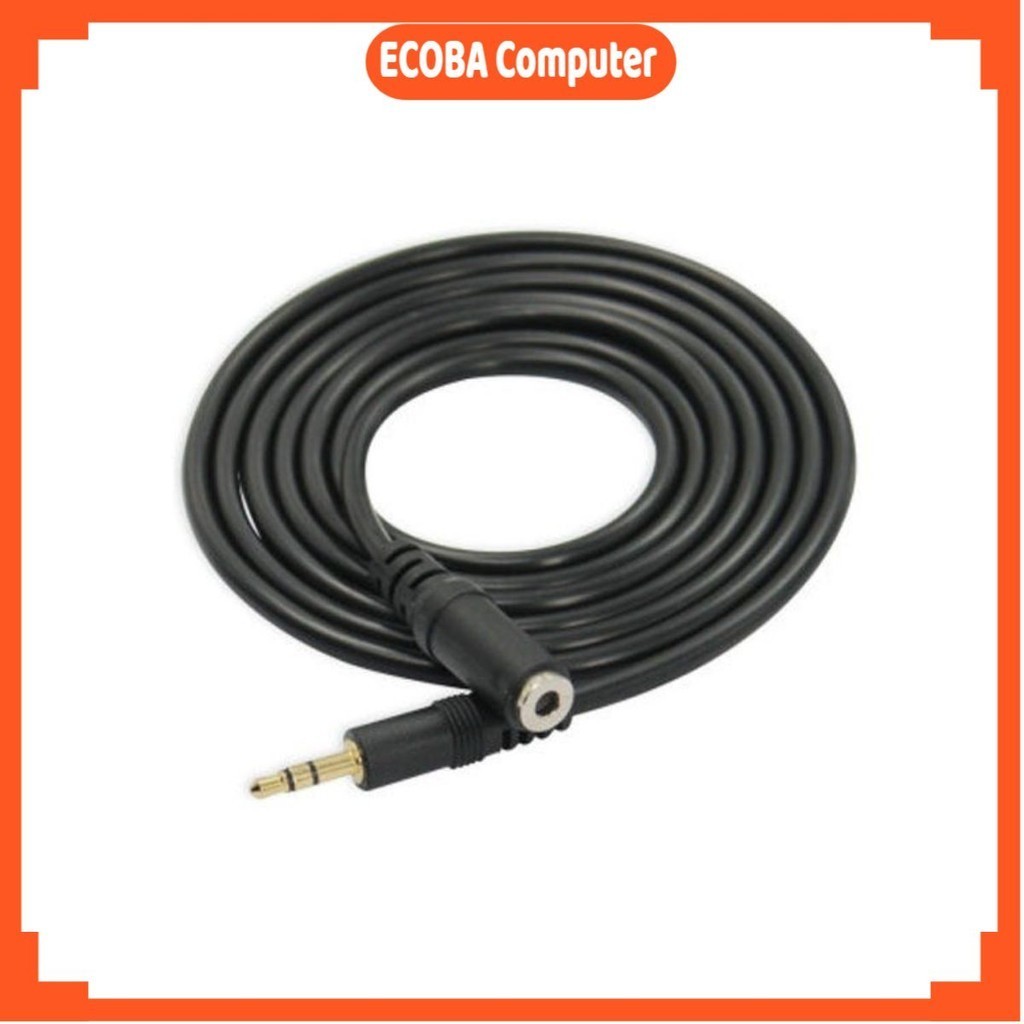 Dây nối loa tai nghe dài 1.5M 3M 5M 10M đen nối dài thiết bị cổng 3.5mm ECOBA | Shopee Việt Nam