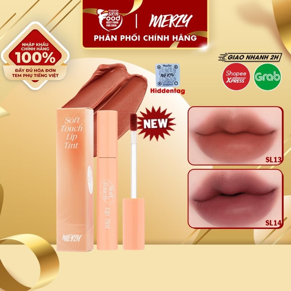 [New - Season 3] Son Kem Siêu Lì, Siêu Mịn Môi Hàn Quốc Merzy Soft Touch Lip Tint 3g | Shopee ...