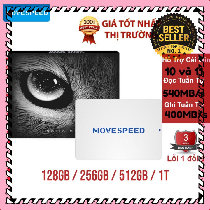 MANTOSIMPLE Nâng cấp máy tính [CÀI SẴN WIN 10] Ổ Cứng SSD MOVE SPEED sata 3 120G/ 128G/256G ...