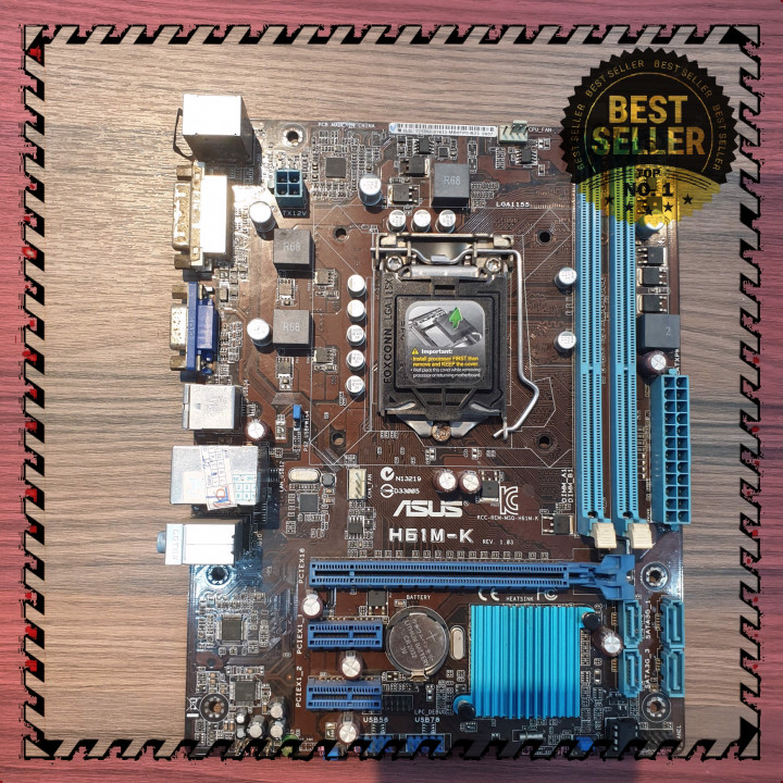 MANTOSIMPLE Mainboard H61 Asus H61M-K socket 1155 LGA nguyên bản zin ...