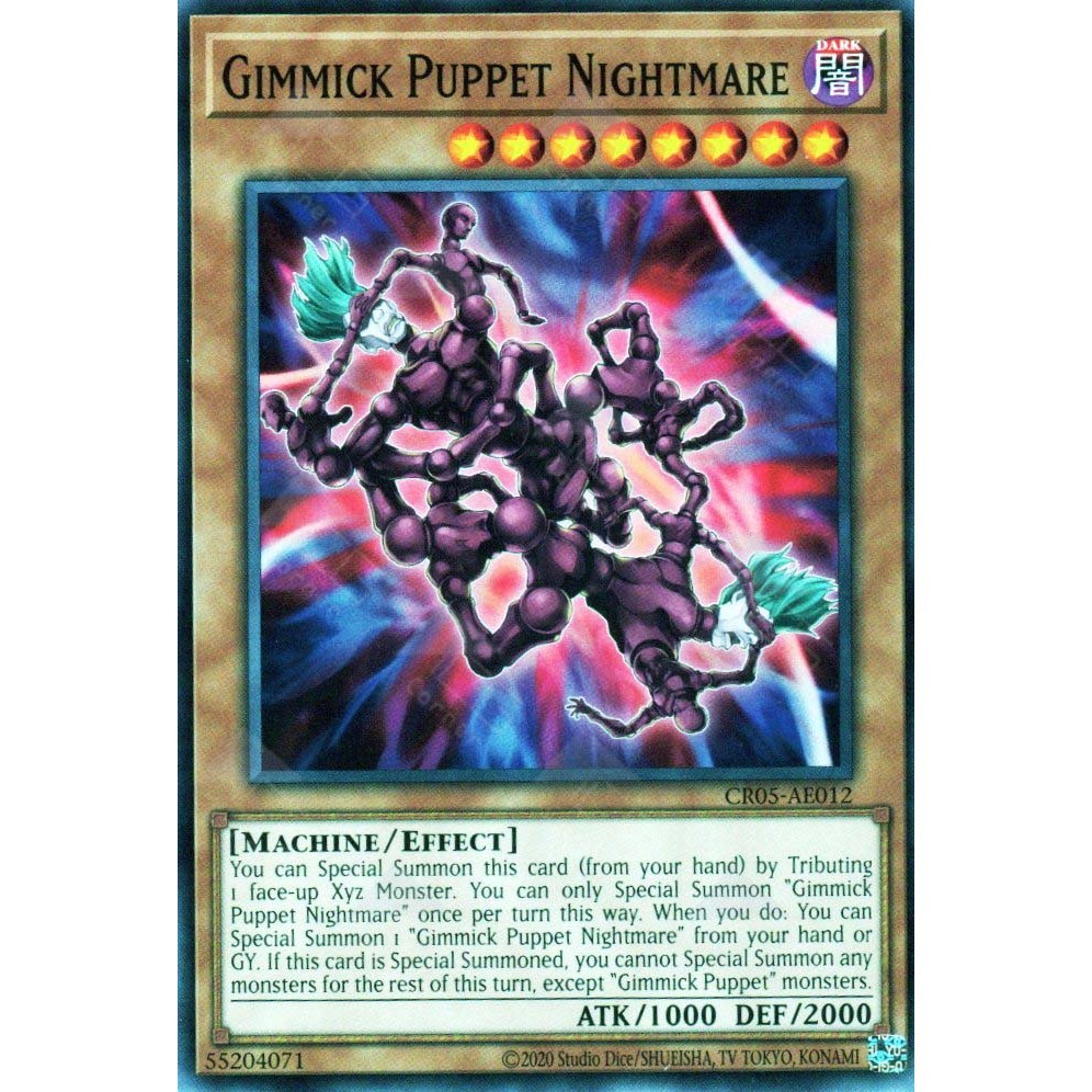 [ Bài Yugioh Chính Hãng ] CR05-AE012 Gimmick Puppet Nightmare - Common | Shopee Việt Nam