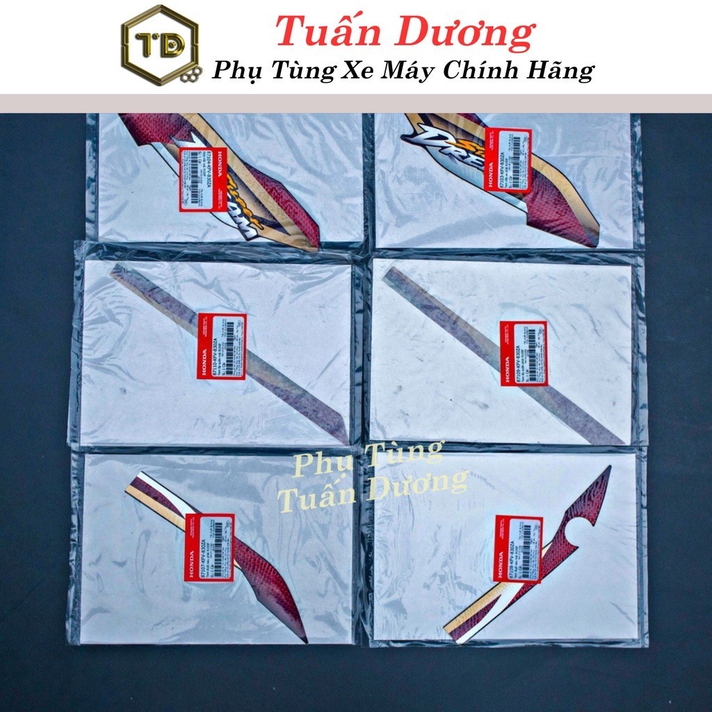 Bộ Tem Xe Dream Việt Caro Hàng Chính Hãng Honda [Chuẩn Zin]- Decal ...