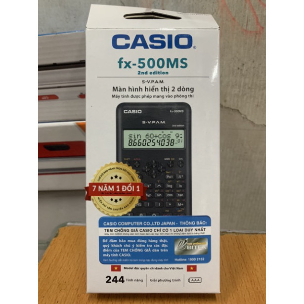 (loại 1) Máy Tính Casio FX 500MS Chính Hãng | Shopee Việt Nam