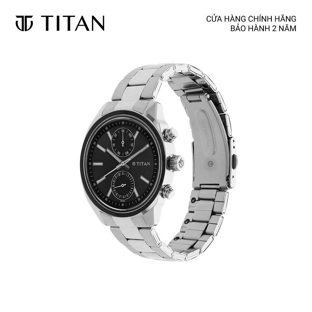 Đồng hồ Nam TITAN dây kim loại Neo 2 Gents màu Đen 41 mm - 1733KM01 ...