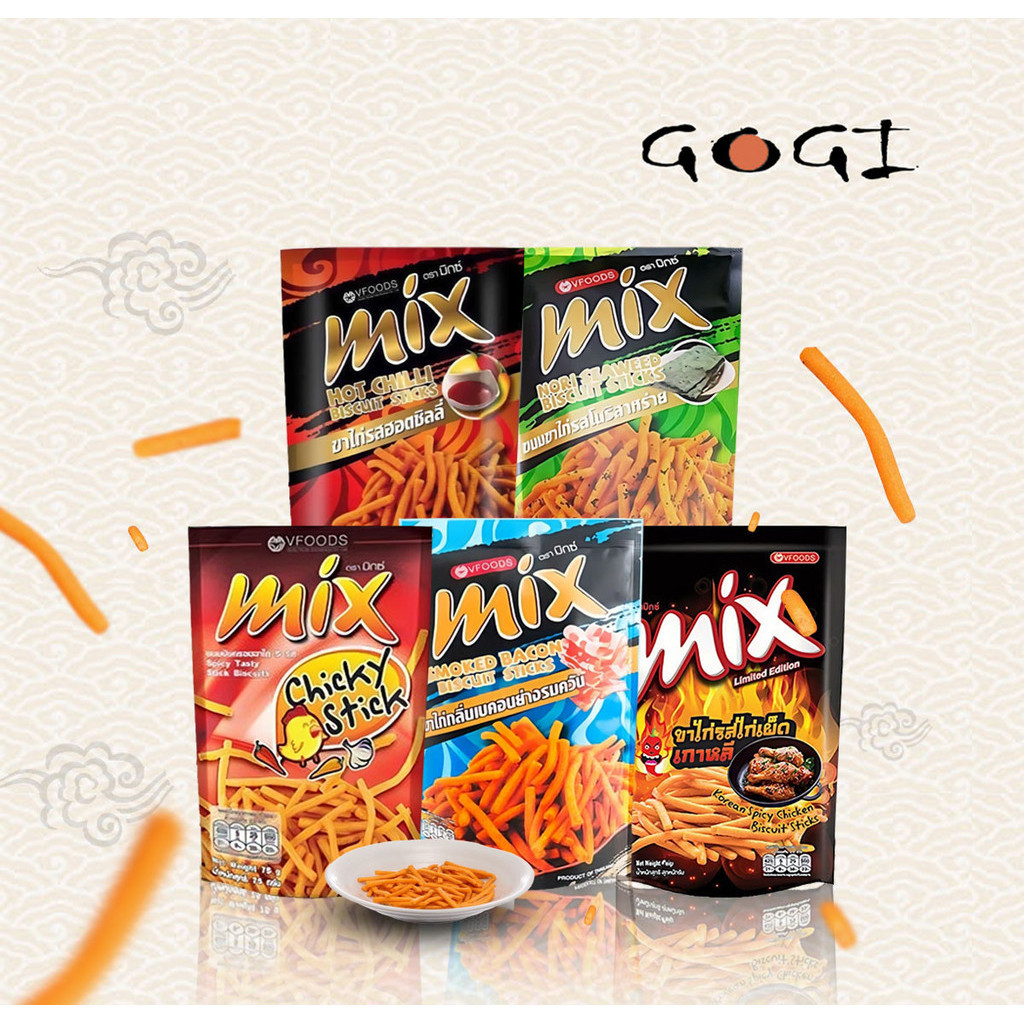 Bánh Que Mix Thái Lan 60g Có đủ 5 vị siêu ngon | Shopee Việt Nam