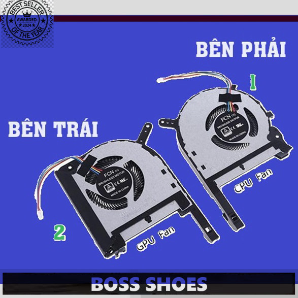 BOSS SHOES Fan Quạt Tản Nhiệt CPU + GPU Laptop Asus TUF Gaming FX506 ...