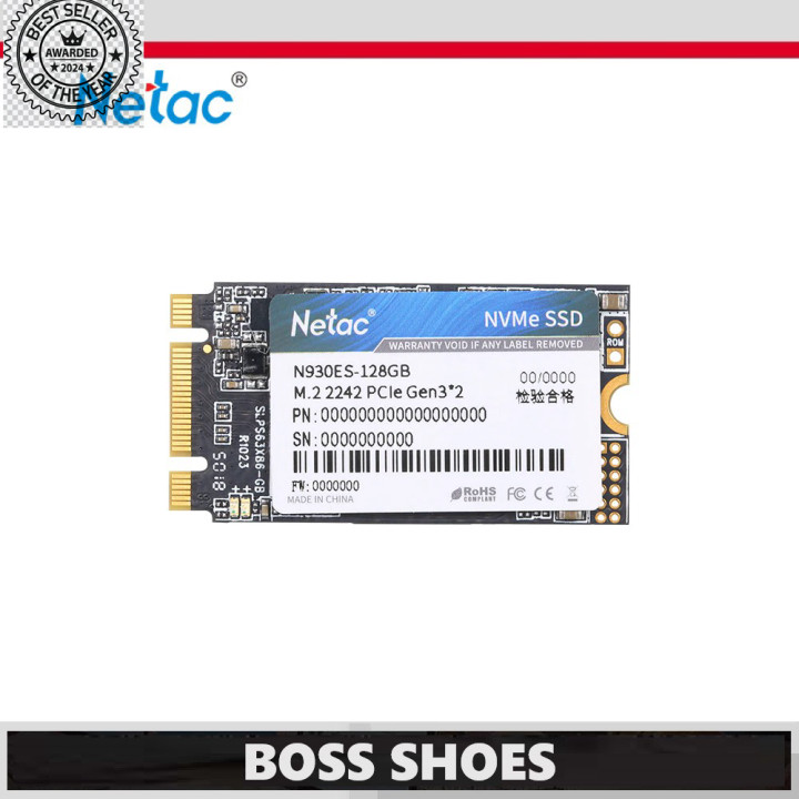 BOSS SHOES SSD Netac 128GB M.2 2242 NVMe PCIe N930ES Gen3x2 Chính Hãng ...