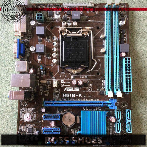 XẢ LỖ Mainboard H61 Asus H61M-K socket 1155 LGA nguyên bản zin , đủ chặn sắt , đã vệ sinh sạch ...