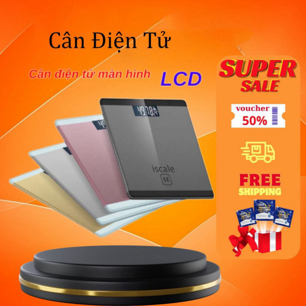 Cân sức khỏe điện tử chính hãng iScale SE 150kg màn hình LCD rõ nét ...