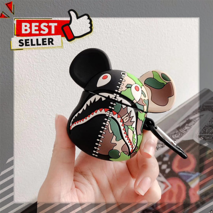 GIÁ GỐC [ ỐP AIRPOD ] Case Airpod Vỏ Bọc Airpods ( MẶT GẤU BAPE ) Cho ...