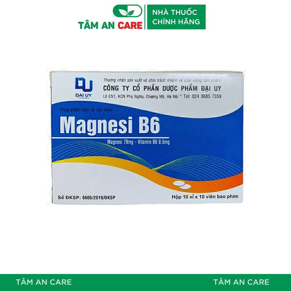Bổ Sung Magie Và Vitamin B6, Mgb6 Đại Uy – Tâm An Care | Shopee Việt Nam