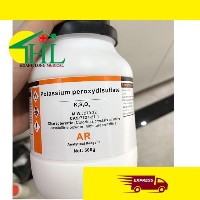 Hóa chất Potassium peroxydisulfate K2S2O8 Kali persulfat Xylong lọ 500g ...