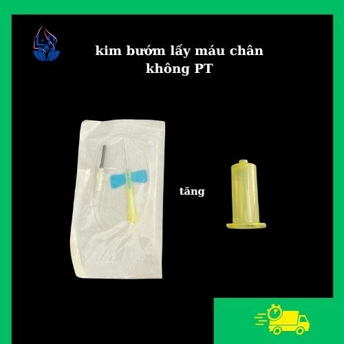 Kim bướm lấy máu chân không áp lực âm PRP 23G, 21G BD - tặng holder ...