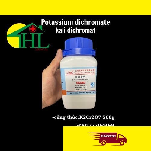 Hóa chất : Potassium dichromate K2Cr2O7 500g - kali dichromat T.Quốc ...