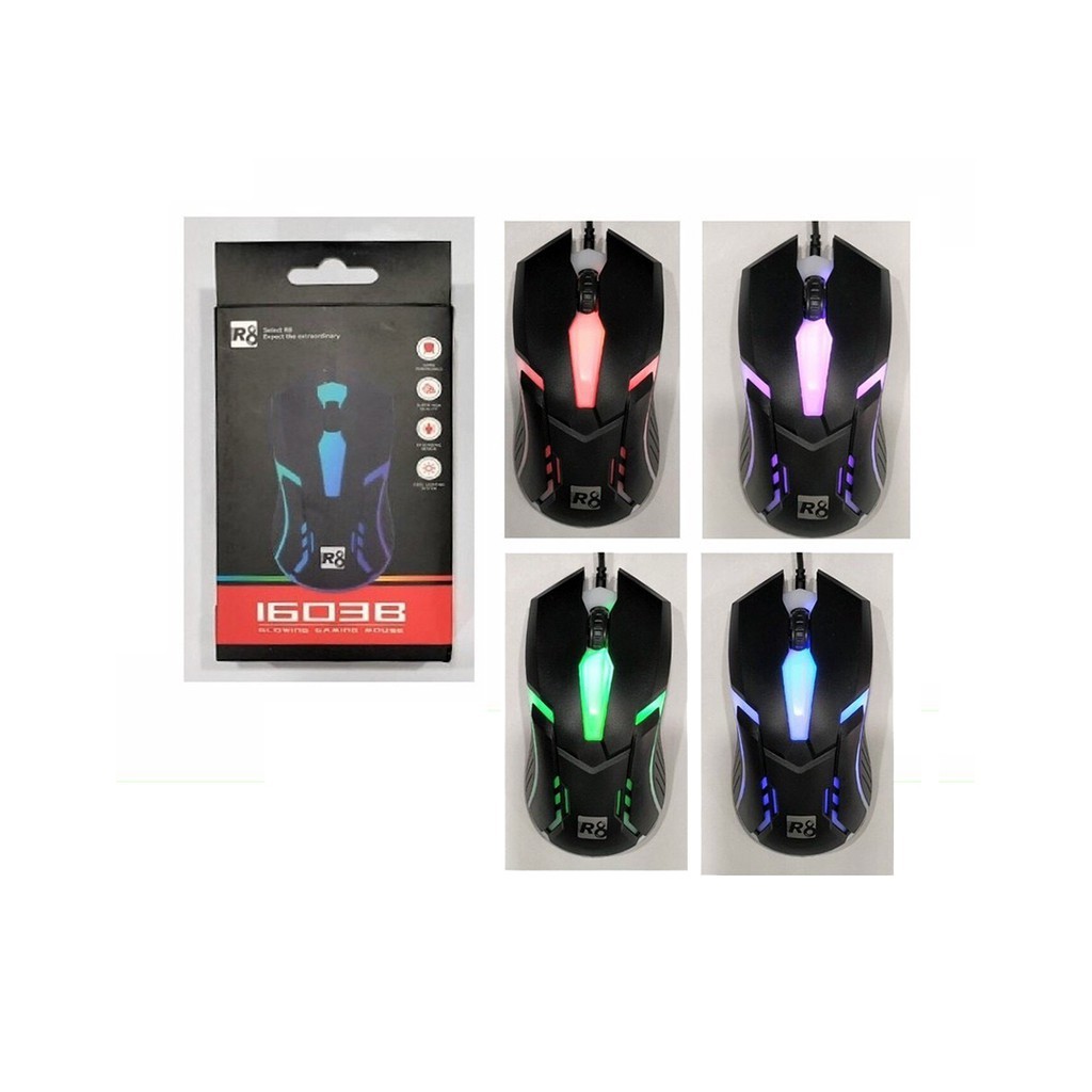 CHUỘT MOUSE LED R8 1603B | Shopee Việt Nam