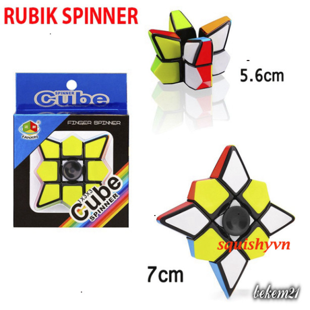 Rubik Spinner Con Quay Biến Thể Windmill Fidget Spinner 1x3x3 Rubic Mẫu ...