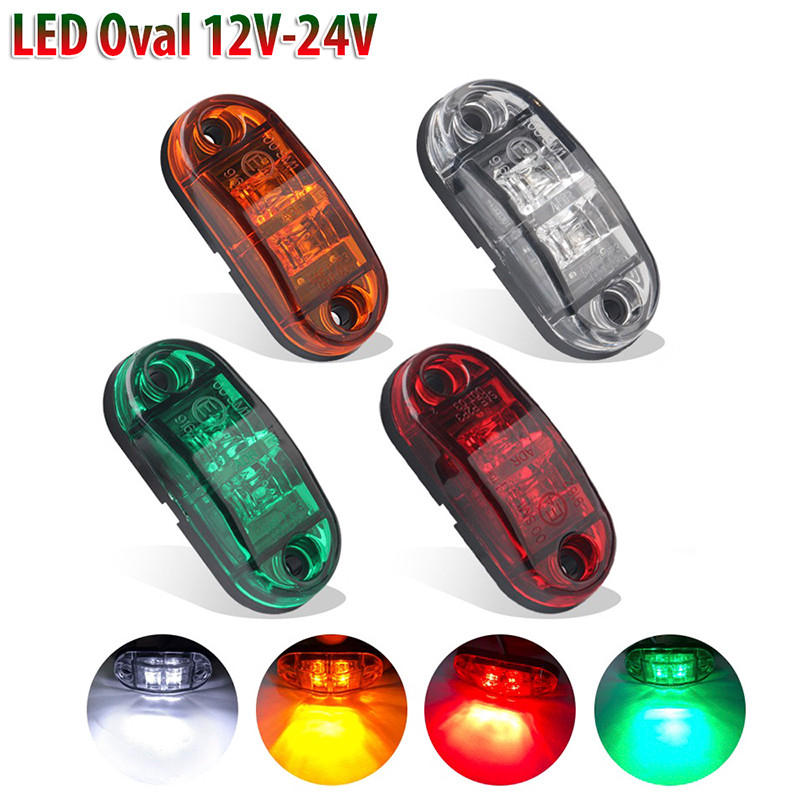 Đèn đánh dấu bên LED 1 mảnh 12V / 24V hình oval Sáng đẹp | Shopee Việt Nam
