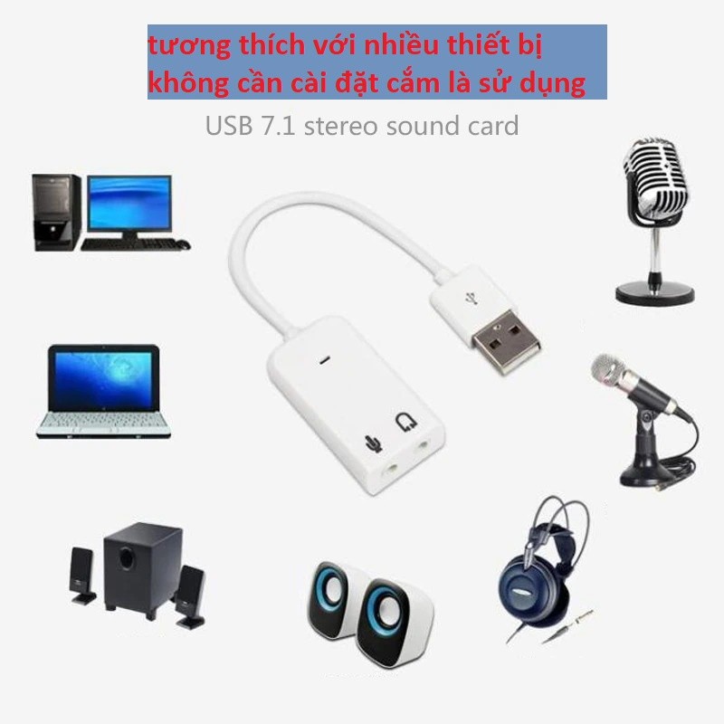 USB Sound 7.1 Có dây dùng cho máy tính | Shopee Việt Nam