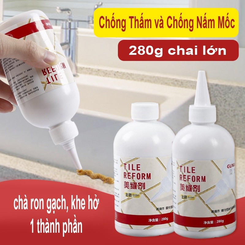 chai Keo 280g chít khe gạch men, khe hở bồn rửa, nhà tắm chống thấm và ...