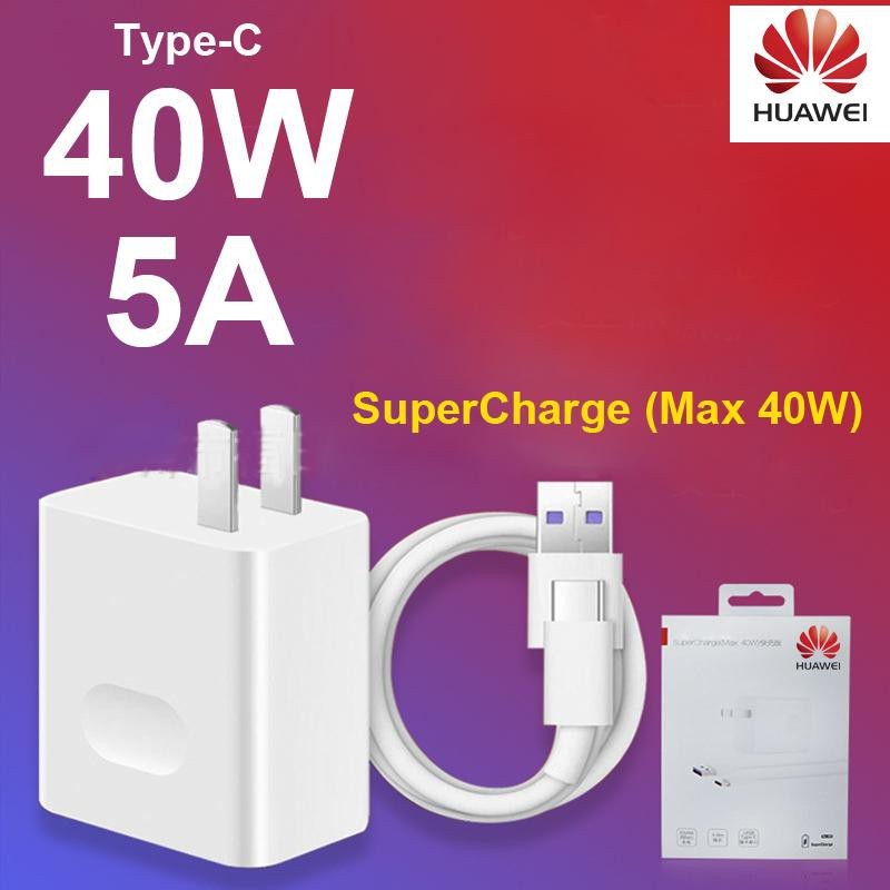 Bộ sạc 5A-40W Cho Huawei P30pro / Mate20pro / nova5 / P20 / P10 / Mate10 / Mate9 Super Flash ...