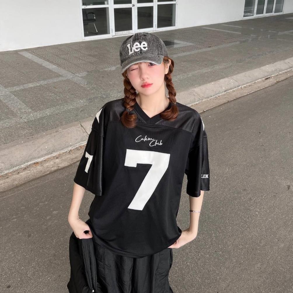 Áo thun bóng đá số 7 EMBROIDER SEVEN Jersey form unisex thể thao ...