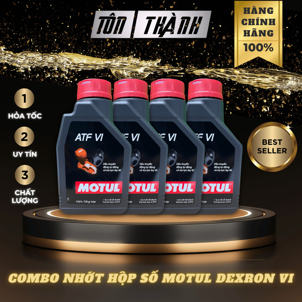 [ Combo ATF ] NHỚT HỘP SỐ TỰ ĐỘNG TRỢ LỰC TAY LÁI MOTUL ATF VI (1 LÍT) | Shopee Việt Nam