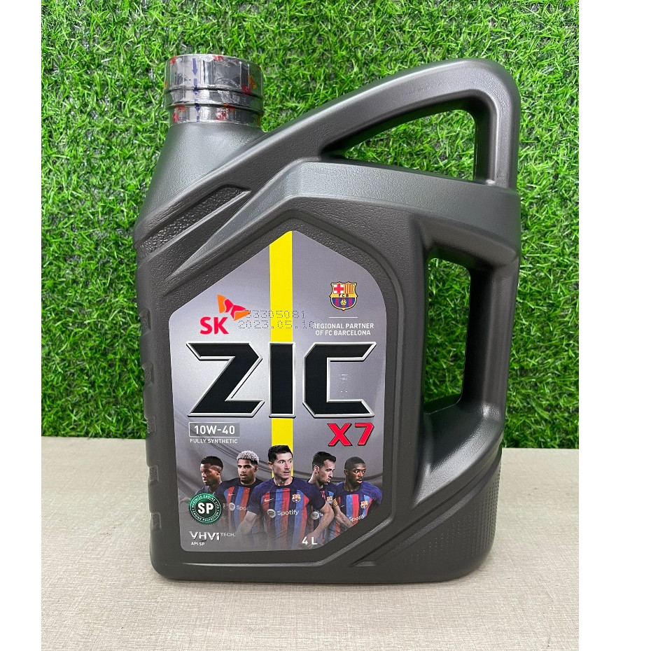 [Bản giới hạn: ZIC x Barcelona] DẦU NHỚT XE Ô TÔ SK ZIC X7 10W40 (4 Lít) | Shopee Việt Nam