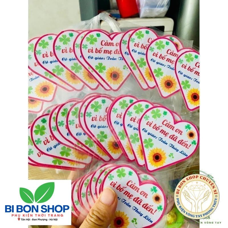 50 TEM TREO( DÁN) BÌNH NƯỚC + Tặng dây treo chai nước (BI BON SHOP ...