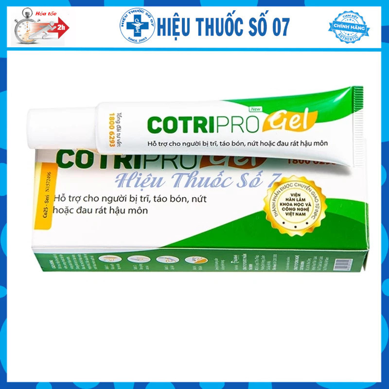 GEL COTRIPRO [ TUÝP 10G, 25G] Giúp Làm Dịu Mát Và Săn Se Da, Co Búi Trĩ ...