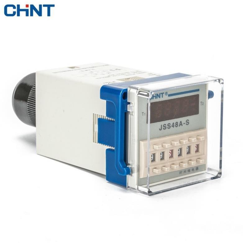 Chint Relay timer JSS48A-S Rơle thời gian luân phiên 1C/O (hàng chính ...