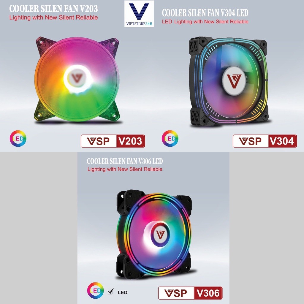 Quạt CASE VSP V203 LED, V304 LED, V306 LED ( CHÍNH HÃNG ) | Shopee Việt Nam