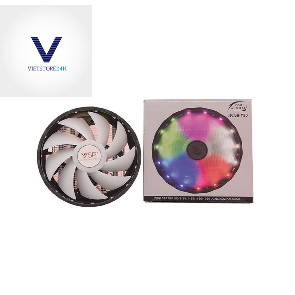 Fan T50 Top-Down LED (Tản 4U, kích thước 12cm) | Shopee Việt Nam