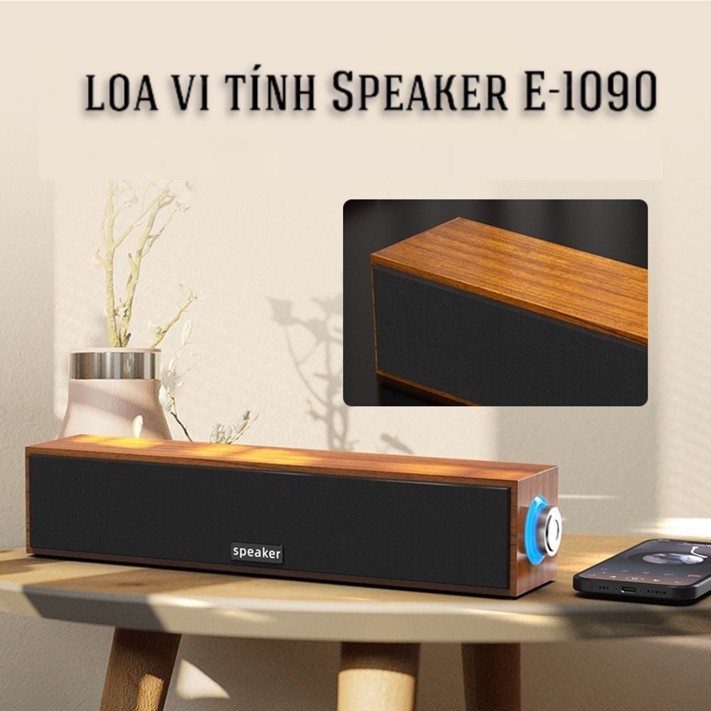 Loa Vi Tính Loa Gỗ Công Suất Lớn Dùng Cho PC, Laptop, ĐT,.. Speaker E ...