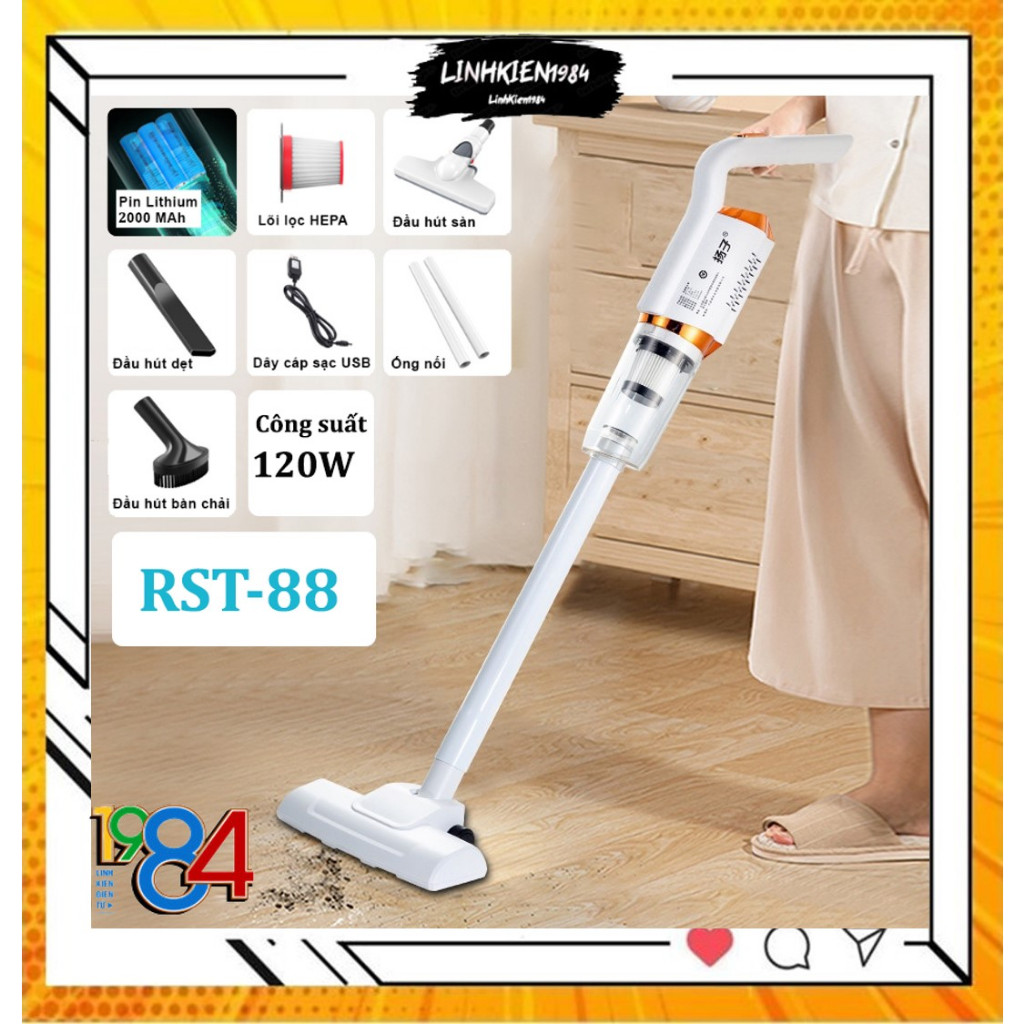 Máy Hút Bụi Cầm Tay Không Dây Rst-88, Công Suất 120w | Shopee Việt Nam
