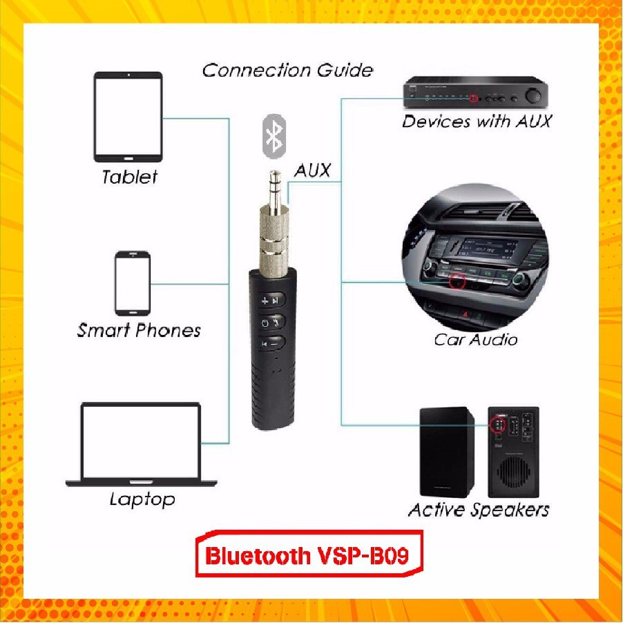 Bộ Chuyển Đổi Không Dây Bluetooth VSP-B09 | Shopee Việt Nam