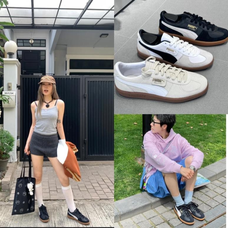 Giày thể thao Puma Palermo Đế Nâu Nam nữ, giày thể thao puma Vintage ...