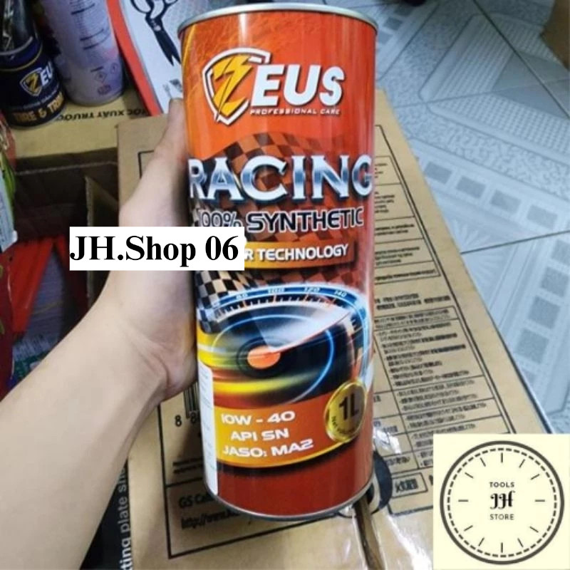 nhớt xe máy zeus racing cao cấp 10w40 1 lít | Shopee Việt Nam