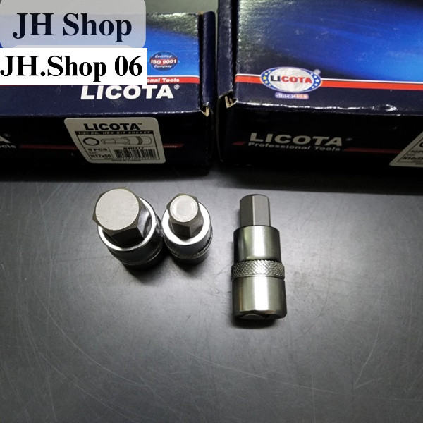 đầu tuýp 1/2 ra lục giác LICOTA TAIWAN size lớn (12mm, 14mm, 17mm ...