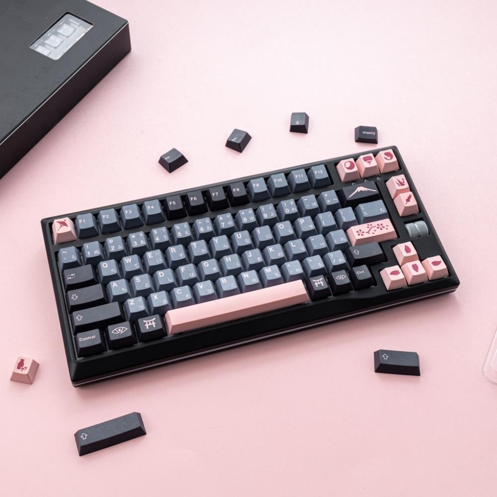 Keycap JTK Night Sakura Clone PBT Cherry Profile 130 nút - Vietgear.vn