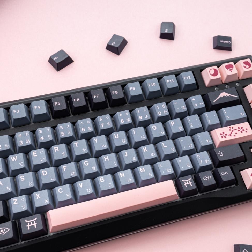 Keycap JTK Night Sakura Clone PBT Cherry Profile 130 nút - Vietgear.vn