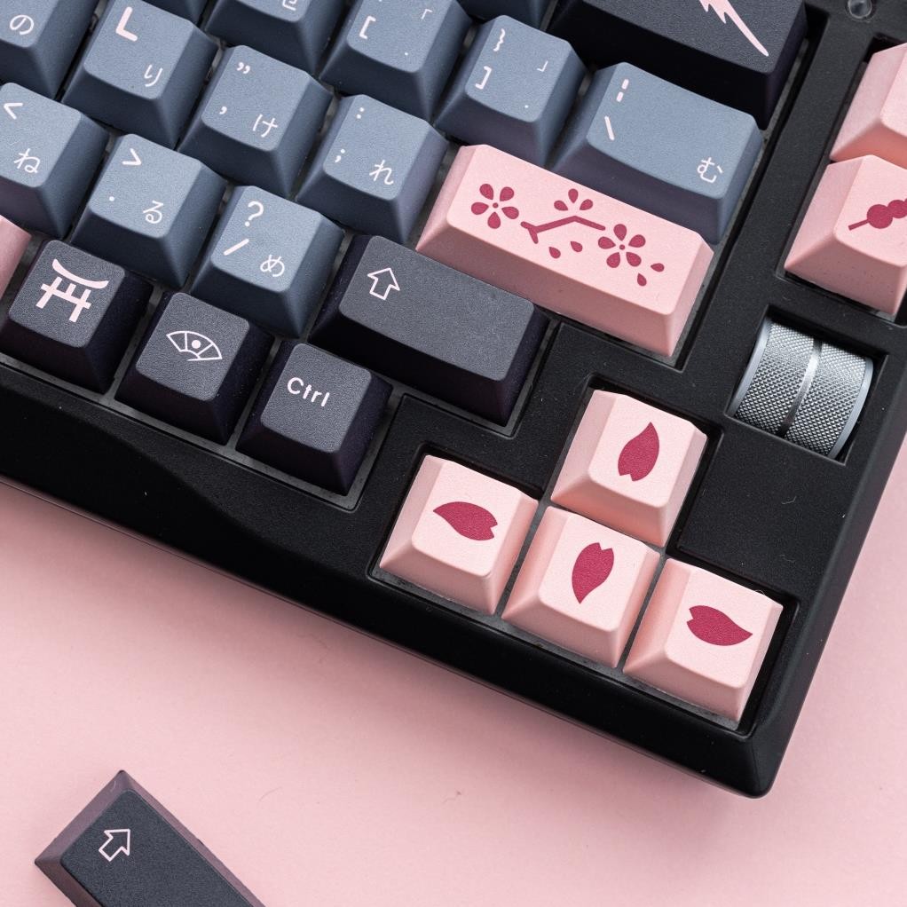 Keycap JTK Night Sakura Clone PBT Cherry Profile 130 nút - Vietgear.vn