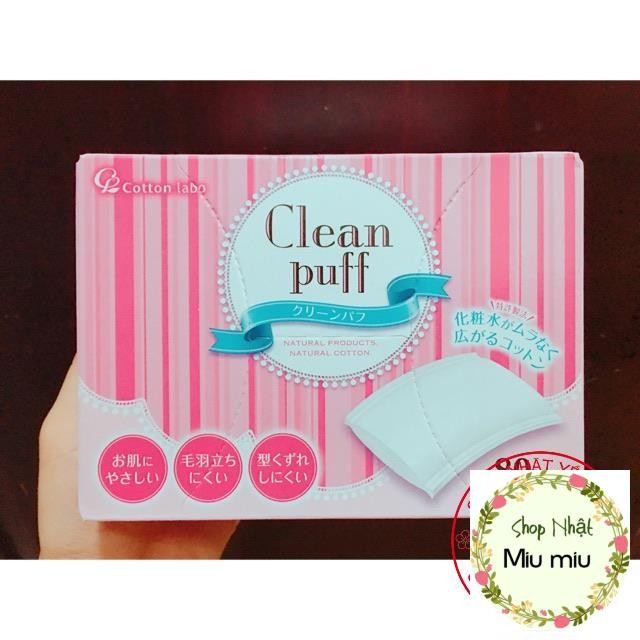 Bông tẩy trang CLEAN PUFF của Brand Cotton Labo Nhật Bản | Shopee Việt Nam