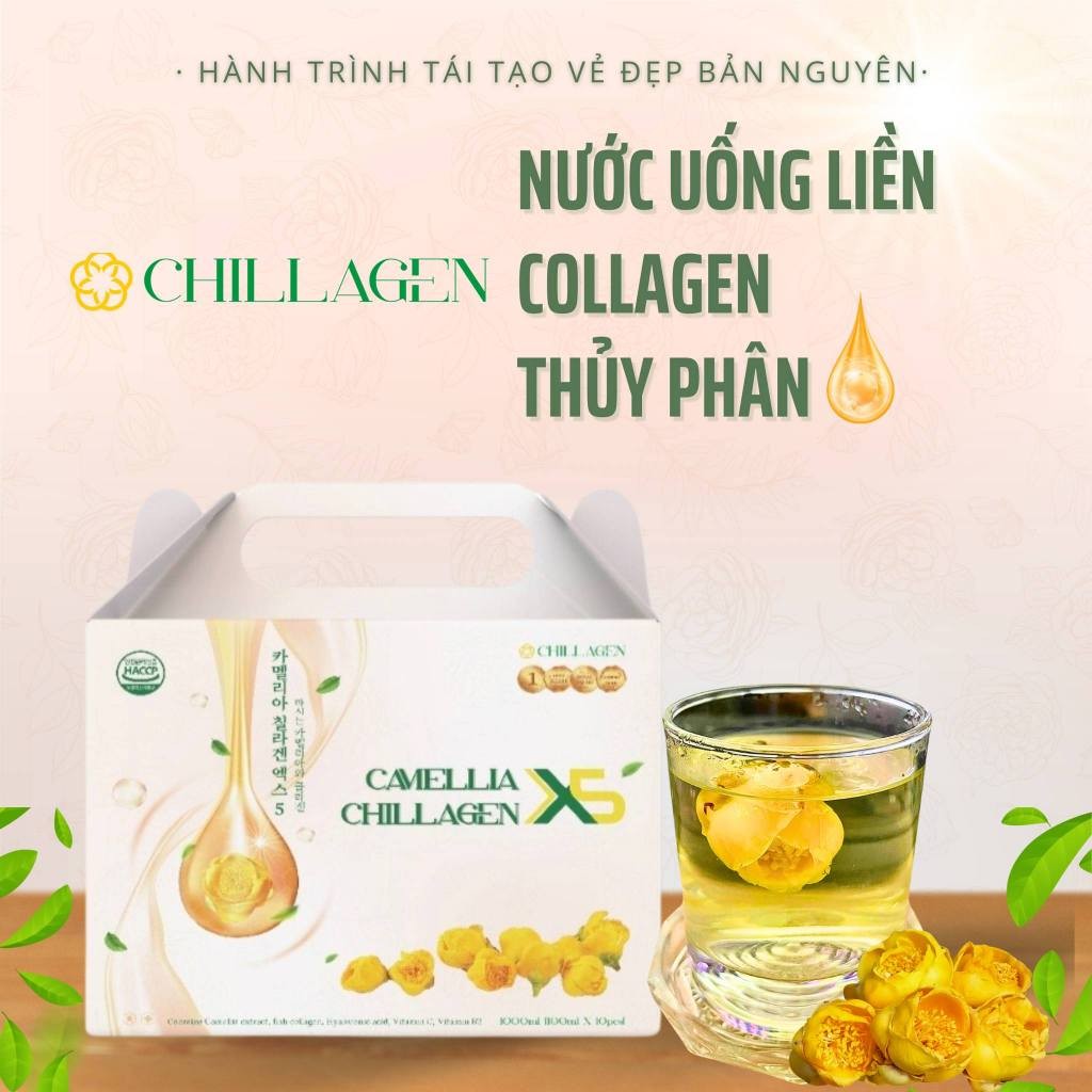 Nước Uống Collagen Thủy Phân Chillagen 1 Hộp 10 Gói Mỗi Gói 100ml ...