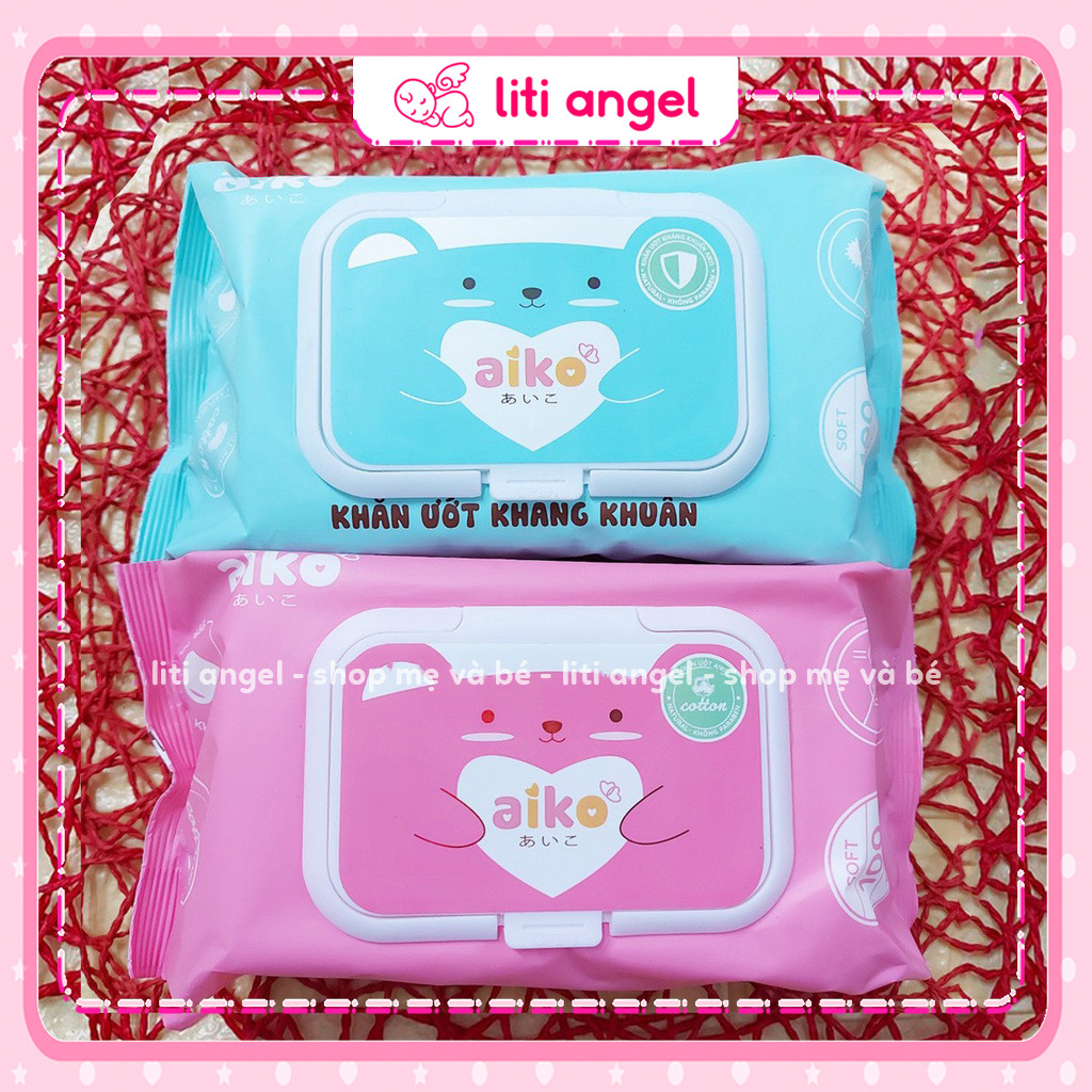Khăn ướt cho bé cao cấp AIKO 100 tờ không mùi | Shopee Việt Nam