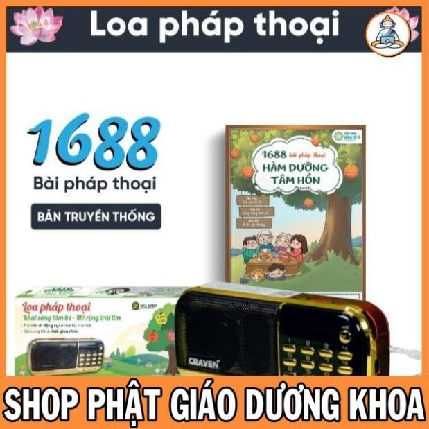 Đài pháp thoại 1688 bài Hàm Dưỡng Tâm Hồn Craven 836s tặng kèm sách BKE ...