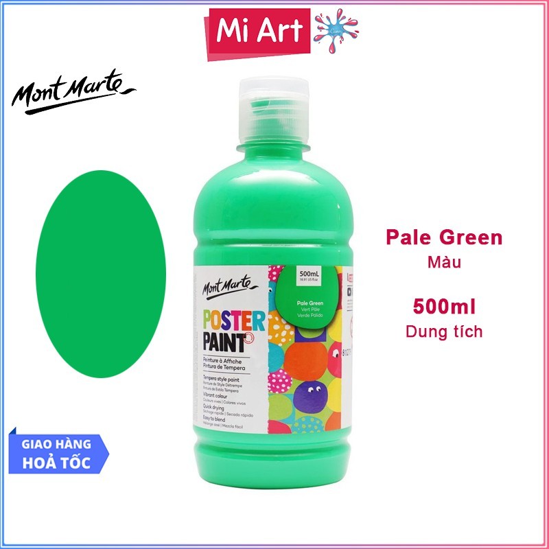 [Hỏa Tốc HCM] Màu Nước Poster Paint Mont Marte 500ml - Pale Green ...