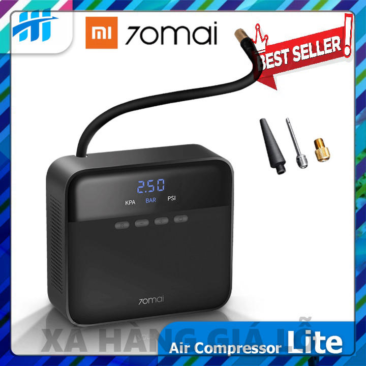 XẢ KHO ♒︎ Bơm lốp mini Mi 70mai Air Compressor Lite sử dụng cho xe hơi ...