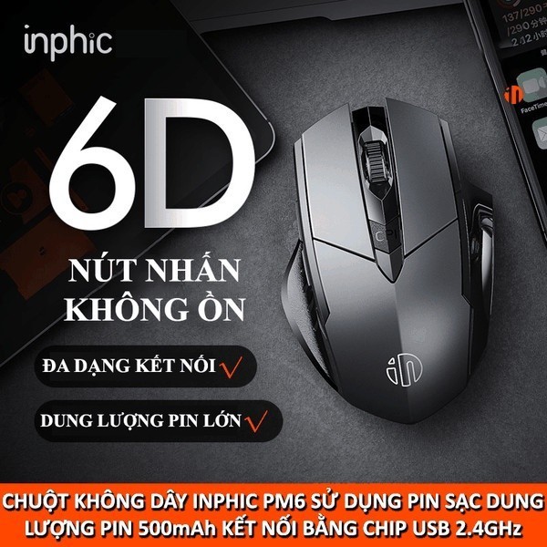 Chuột không dây INPHIC PM6-Chuột không dây INPHIC PM6BS | Shopee Việt Nam
