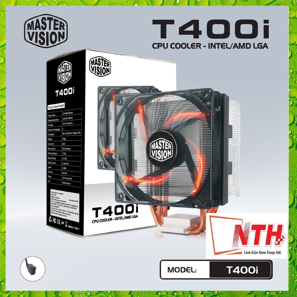 Fan T400i LED(Tản 4U, Fan 12cm, màu Đen, Full Socket) | Shopee Việt Nam