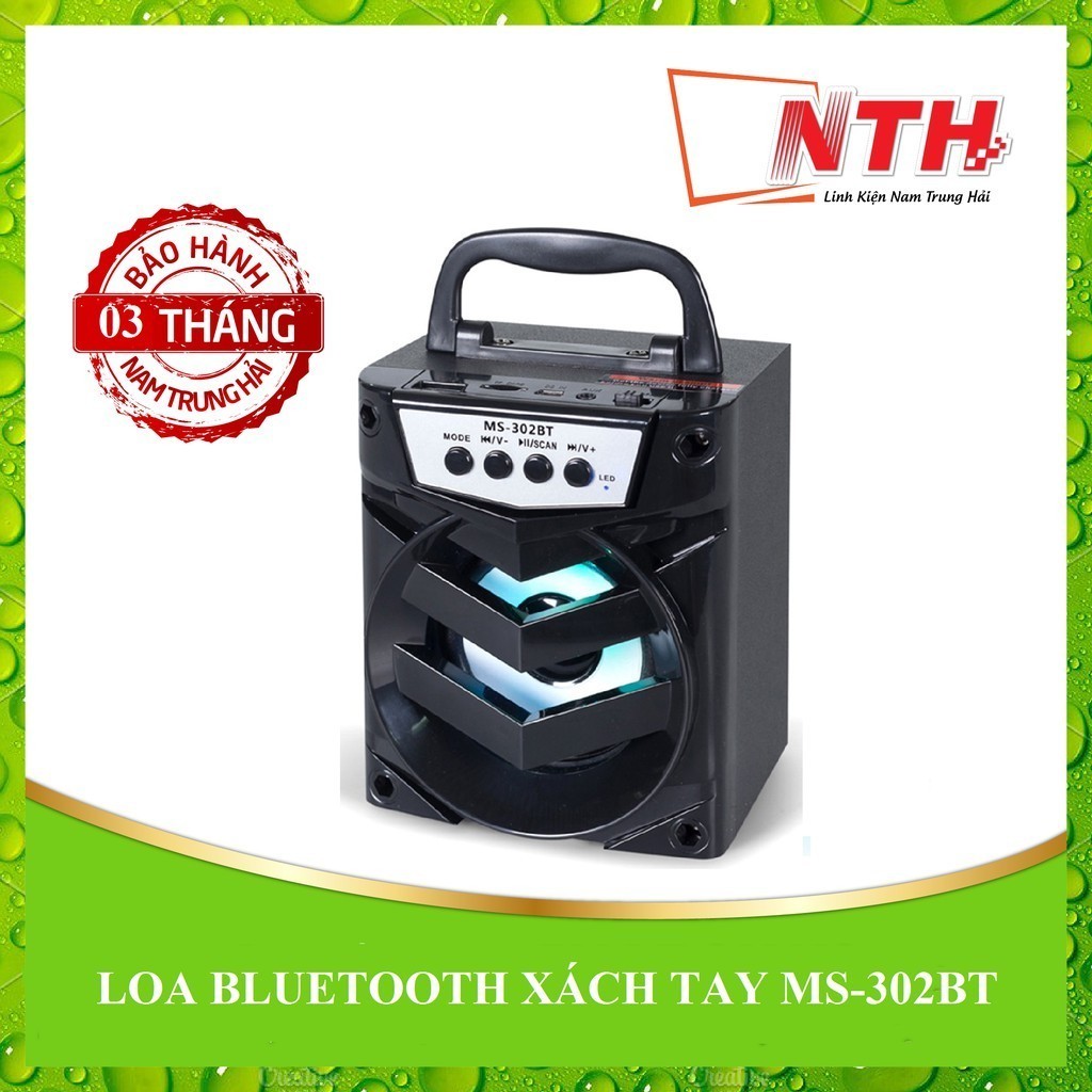 Loa gỗ Bluetooth xách tay MS-302BT | Shopee Việt Nam